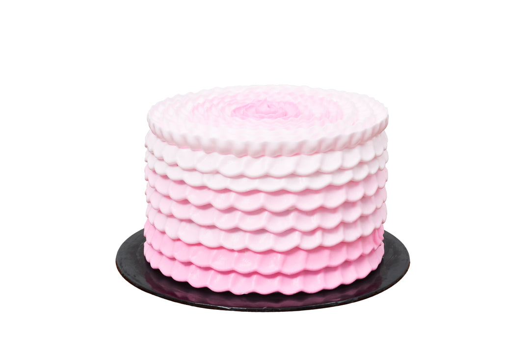 Pink Ruffled Cake – Cakesense